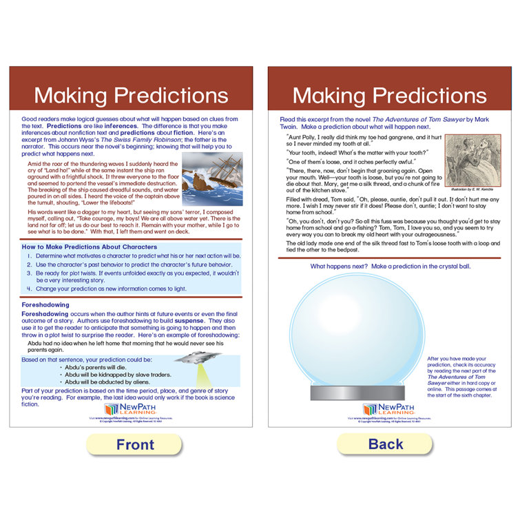 New Path Learning NewPath Learning Reading Comprehension Bulletin Board Activity Chart Set ...